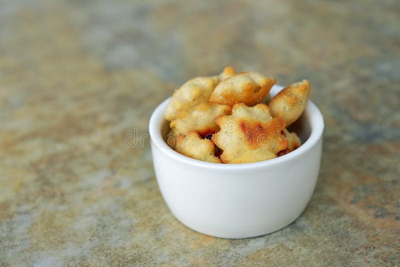 Appetizer Small Salted Biscuits Stock Photo - Image of star, biscuits ...