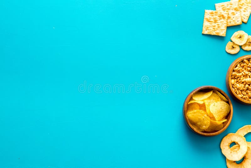Appetizer Snacks for Company - Nuts, Dried Fruits Top View Stock Photo ...
