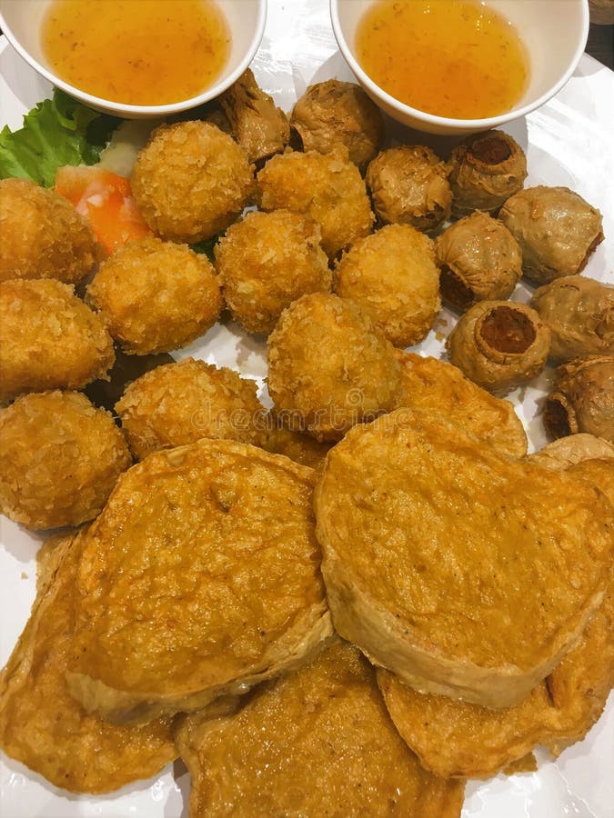 Appetizer,Snail,Deep Fried Spring Rolls,Fried Crispy Stock Photo ...