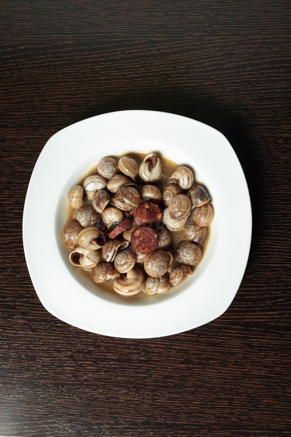 Appetizer of Snails in Sauce Stock Image - Image of cuisine, snails ...
