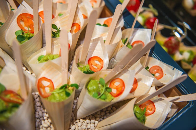 Appetizer or Starter Decorated with Vegetable, Cold Cuts Stock Photo ...