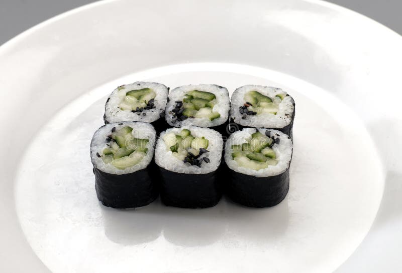 Appetizer sushi stock image. Image of traditional, cucumber - 18996115