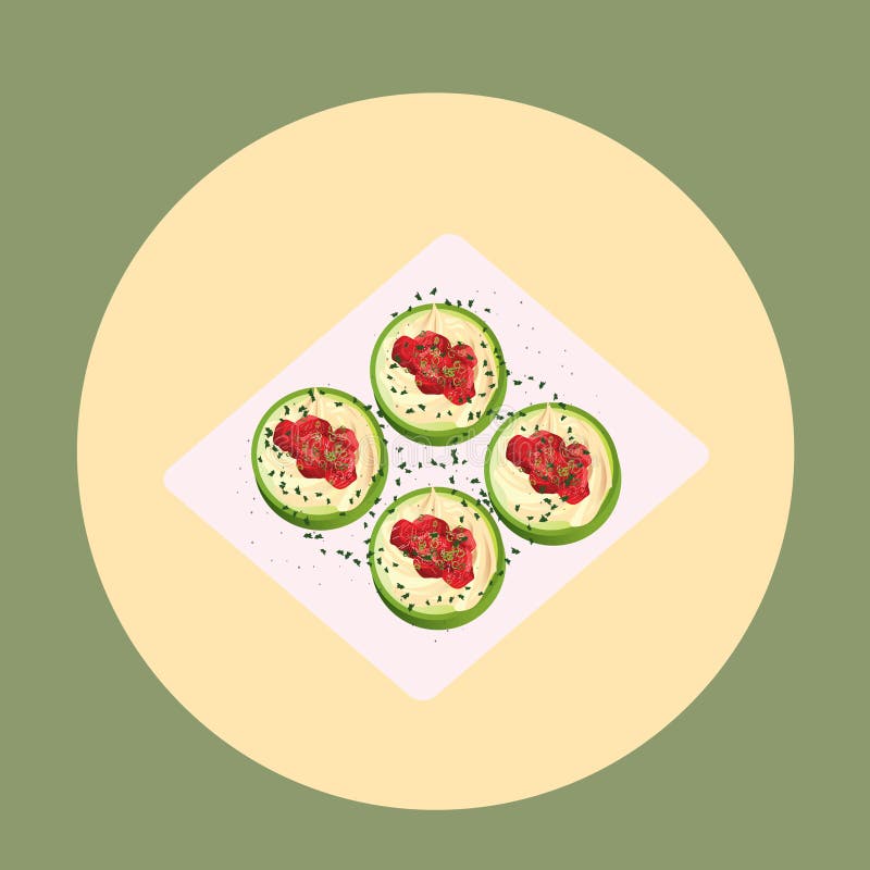 Appetizer. Vector Illustration Decorative Design Stock Vector ...