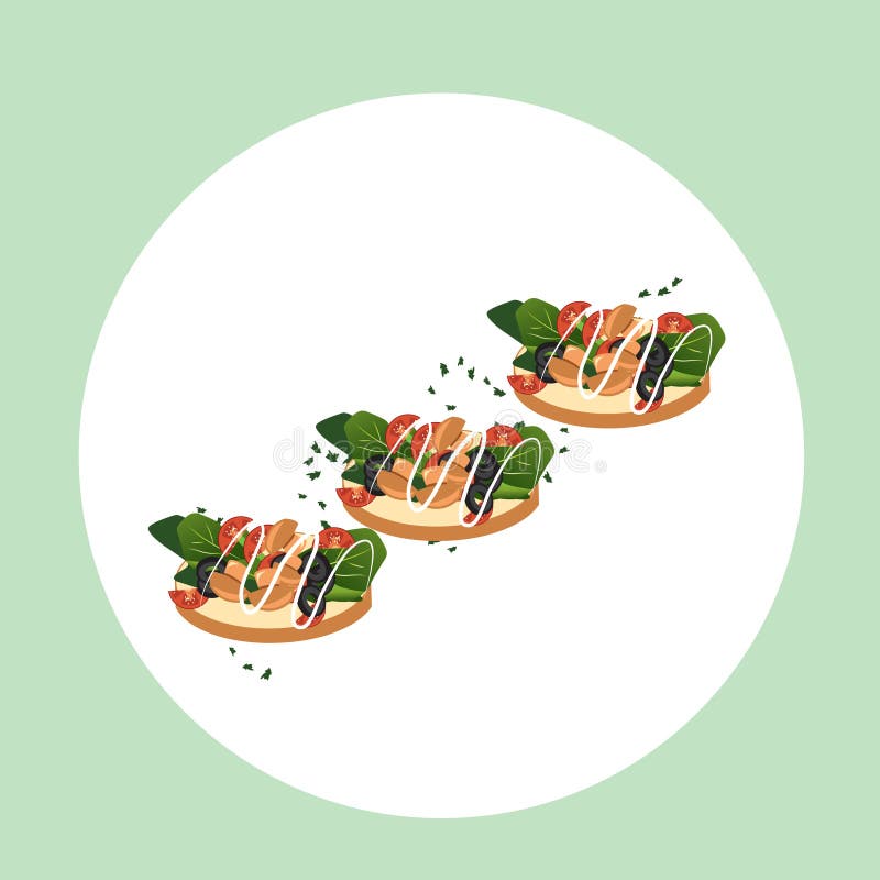Appetizer. Vector Illustration Decorative Design Stock Vector ...