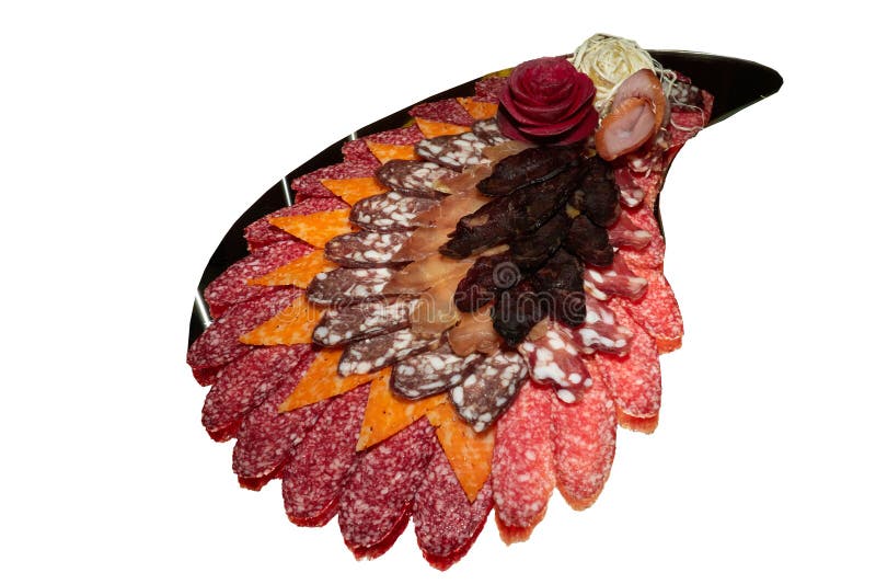 Appetizers Boards with Assorted Meat and Salami. Charcuterie Platter ...