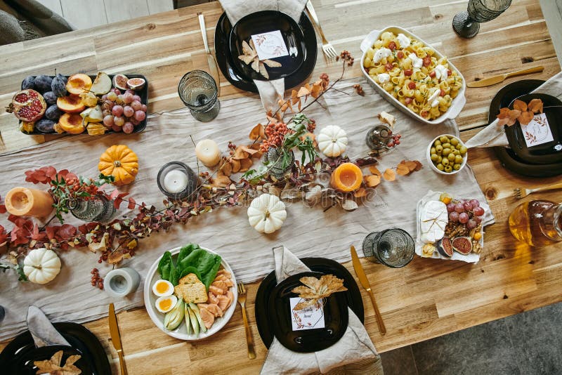 Appetizers Serving on Dining Table Stock Photo - Image of eating ...