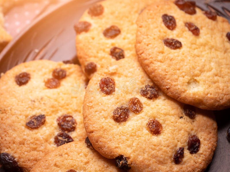 Appetizing American Cookies. Close-up Stock Photo - Image of baked ...
