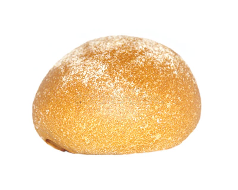 Bun Isolated on White Background Stock Photo - Image of appetizing ...