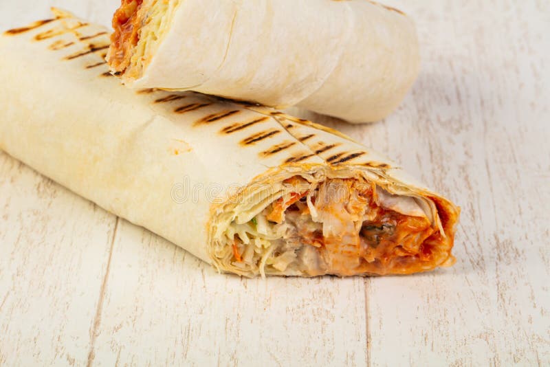 Appetizing big shawarma stock photo. Image of doner - 119313518