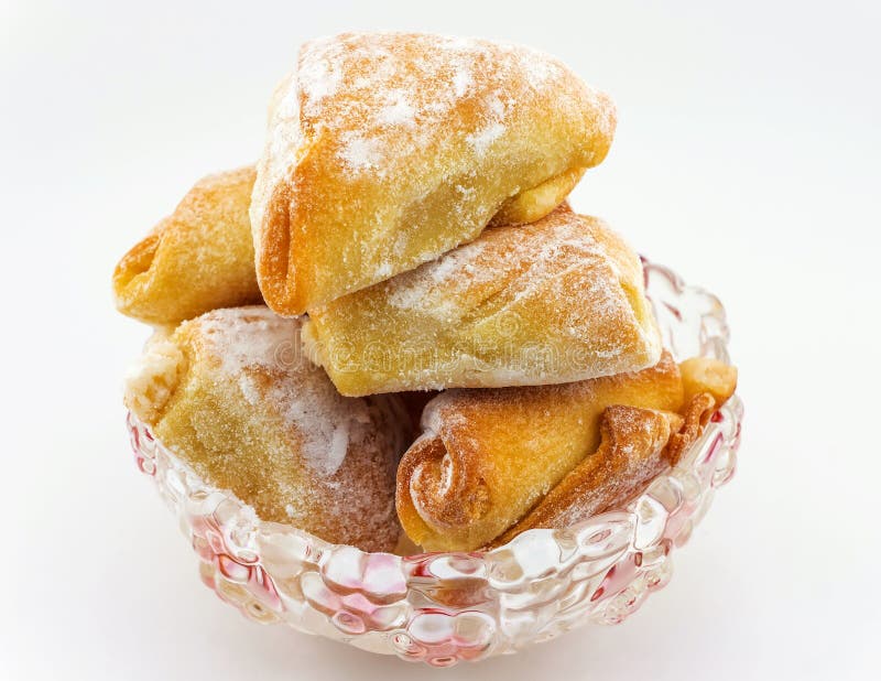 Appetizing Cookies in Glass Bowl Stock Photo - Image of delicious ...