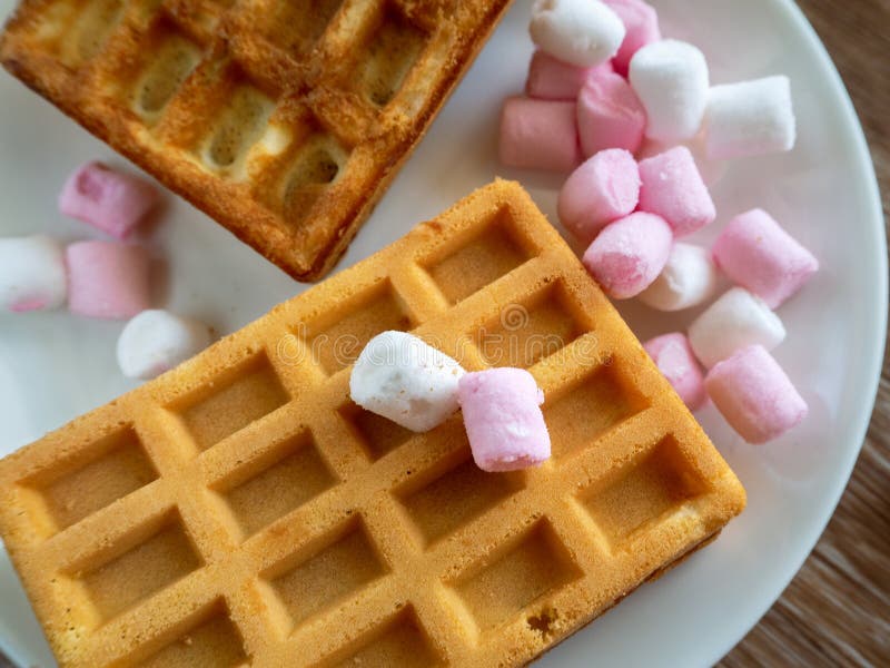Appetizing Cookies and Other Sweets on a Plate Close-up. Rectangular ...