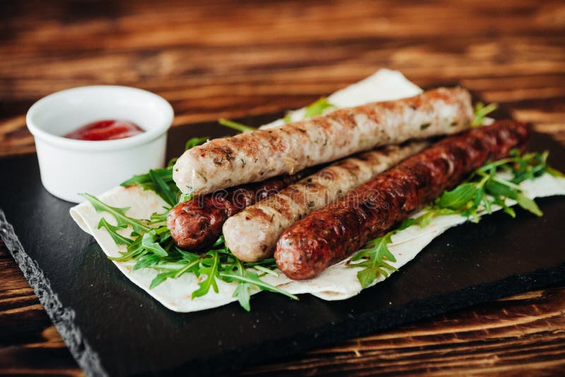 Appetizing and Delicious Grilled Meat Dish Stock Photo - Image of ...