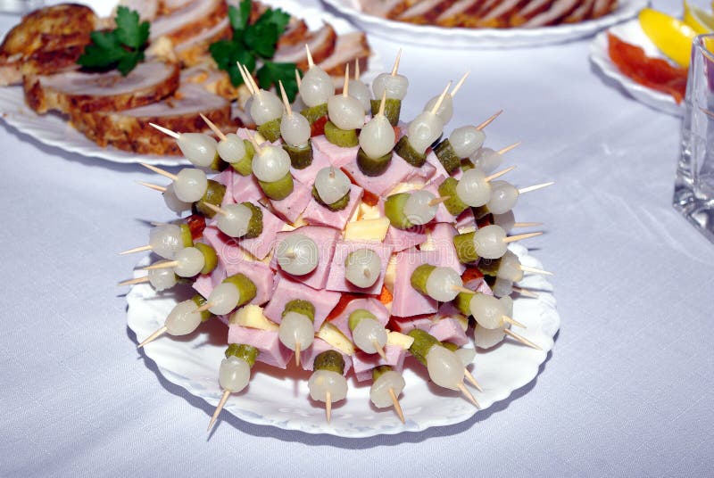 Appetizing food stock image. Image of meat, white, hedgehog - 12403805