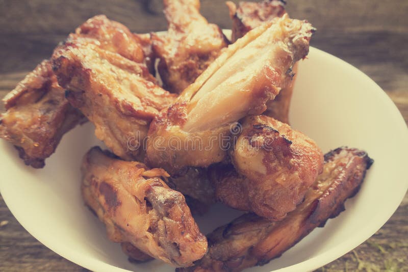 Appetizing Fried Chicken Pieces, Close-up Stock Photo - Image of ...