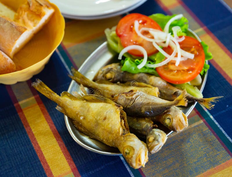 Appetizing Fried Sea Bass Fish, Seafood Stock Image - Image of chinese ...