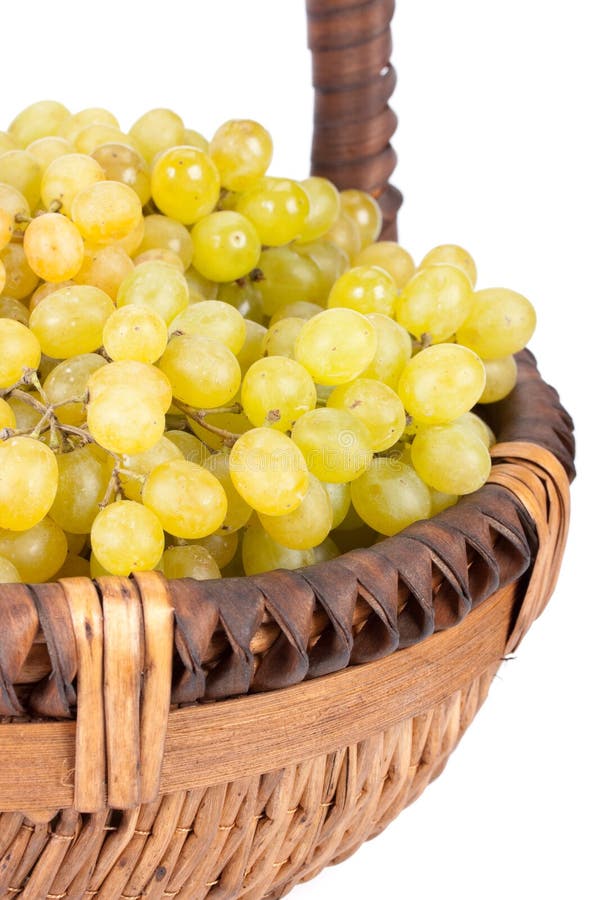 Appetizing Grapes in a Basket Stock Photo - Image of juice, healthy ...