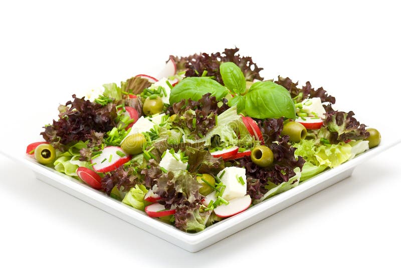 Appetizing healthy salad stock photo. Image of olive - 14445372