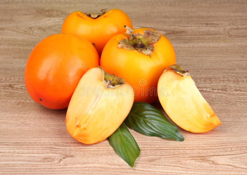 Persimmon stock photo. Image of leaf, tropical, isolated - 9807090