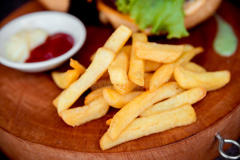 Appetizing Potato with Vegetables. Barbecue Restaurant Background Stock ...