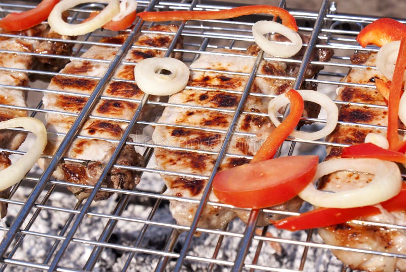 Appetizing Roasted Meat Barbecue Stock Image - Image of roast, gourmet ...