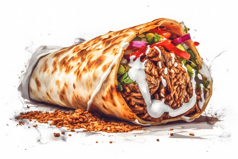 Shawarma Delight Stock Illustrations – 86 Shawarma Delight Stock ...