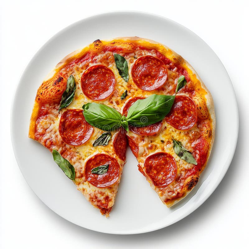 An Appetizing Slice of Pepperoni Pizza, Isolated on a Transparent ...
