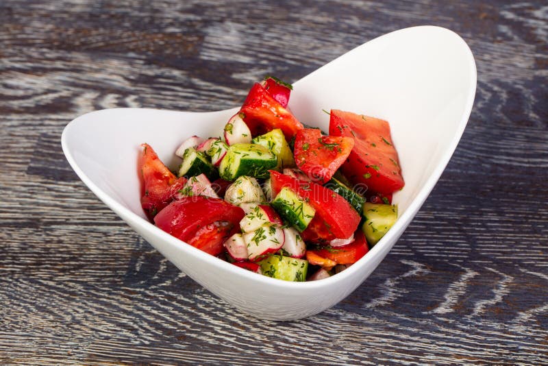 Appetizing vegetable salad stock photo. Image of dinner - 124494306