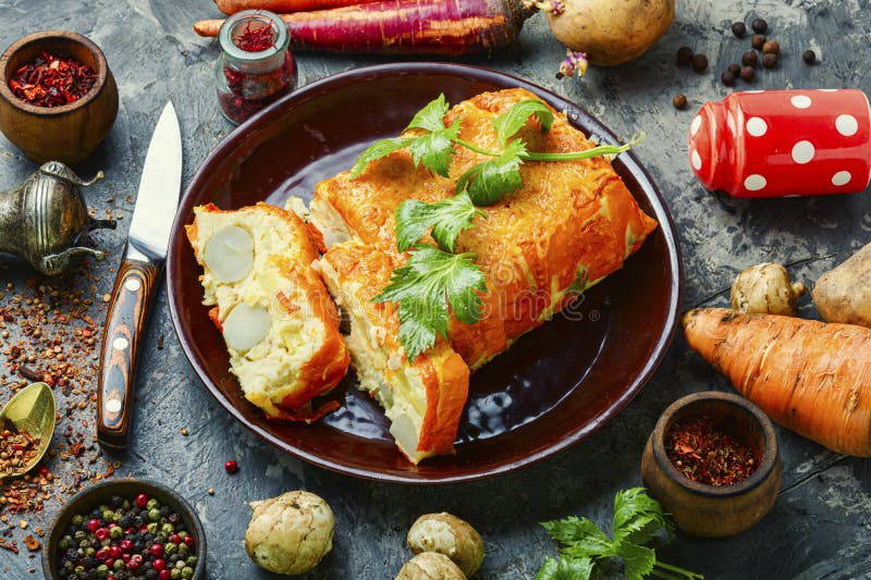 Appetizing Vegetable Terrine Stock Photo - Image of color, piece: 182552012