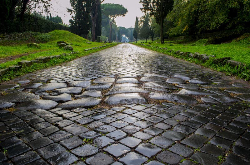 Appian Way-Via Appia stock photo. Image of appia, appian - 12157928