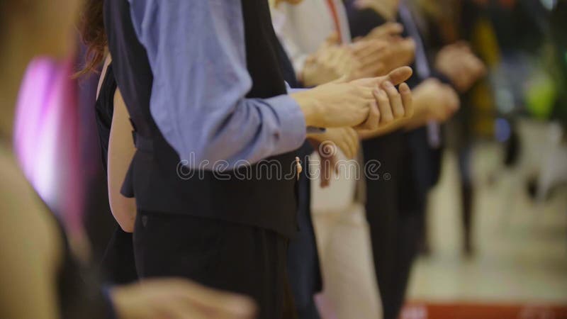 Applause - Close-up of Clapping Hands of Standing People on Dancing ...