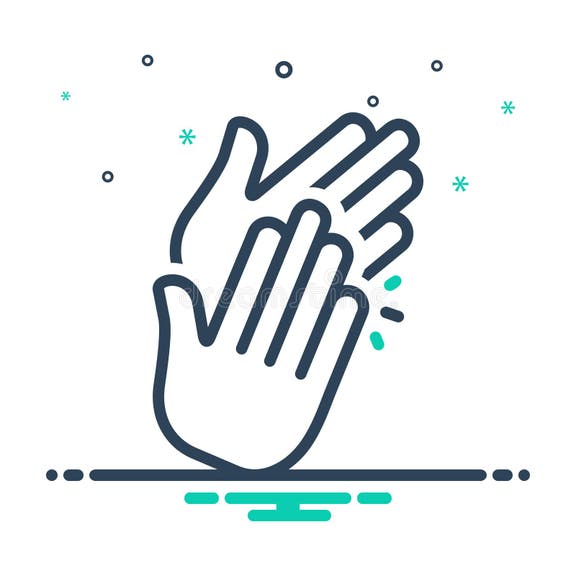 Mix Icon for Applause, Bravado and Belaud Stock Vector - Illustration ...