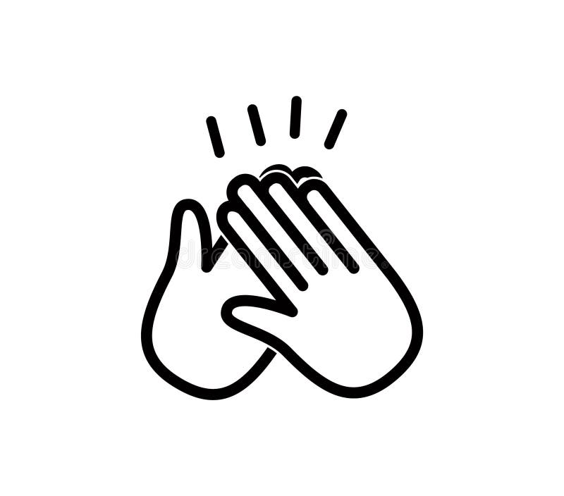 Applause Icon Vector Logo Design Template Stock Illustration ...