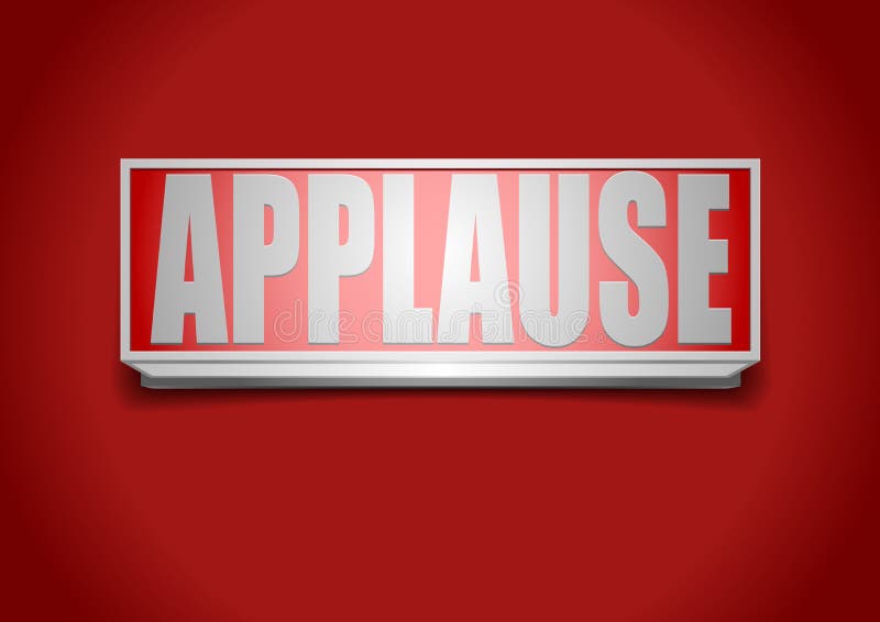 Applause Sign stock illustration. Illustration of cartoon - 23271788