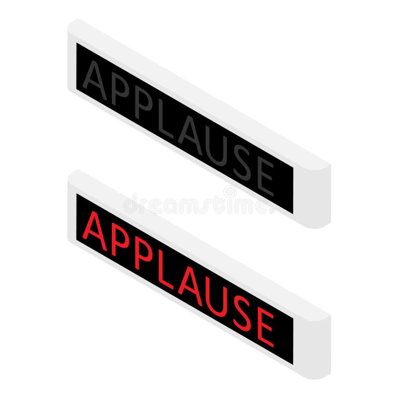 Applause Neon Sign Stock Illustrations – 50 Applause Neon Sign Stock ...