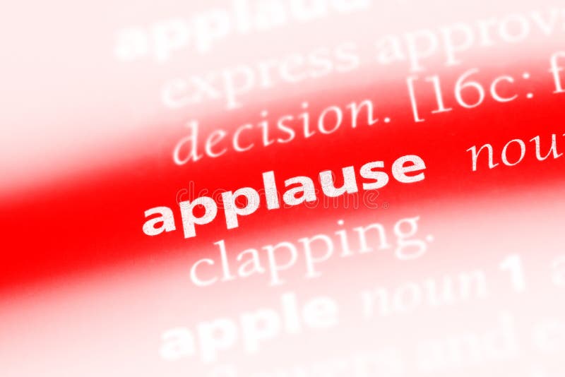 Applause stock photo. Image of info, english, printed - 114412536