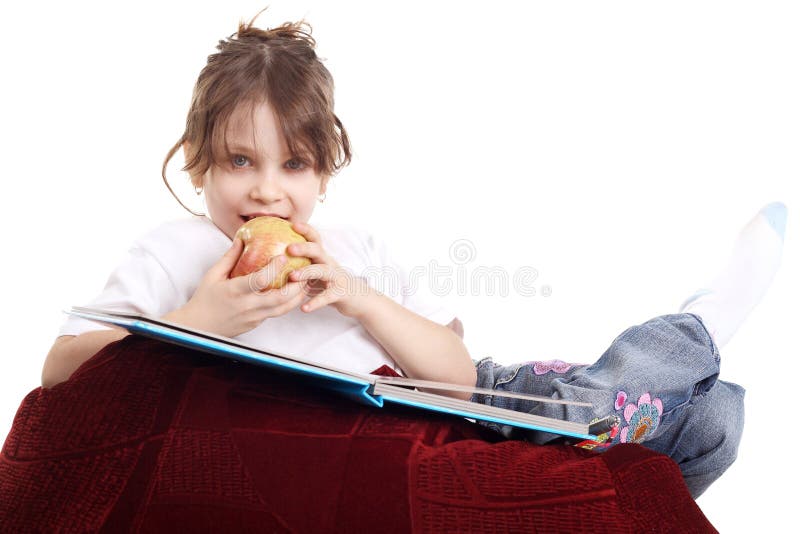 Apple stock image. Image of beauty, childhood, beautiful - 18445773