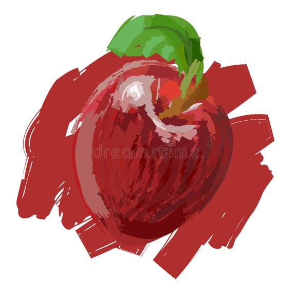 Apple Fruit Paintbrush Stock Illustrations – 268 Apple Fruit Paintbrush ...
