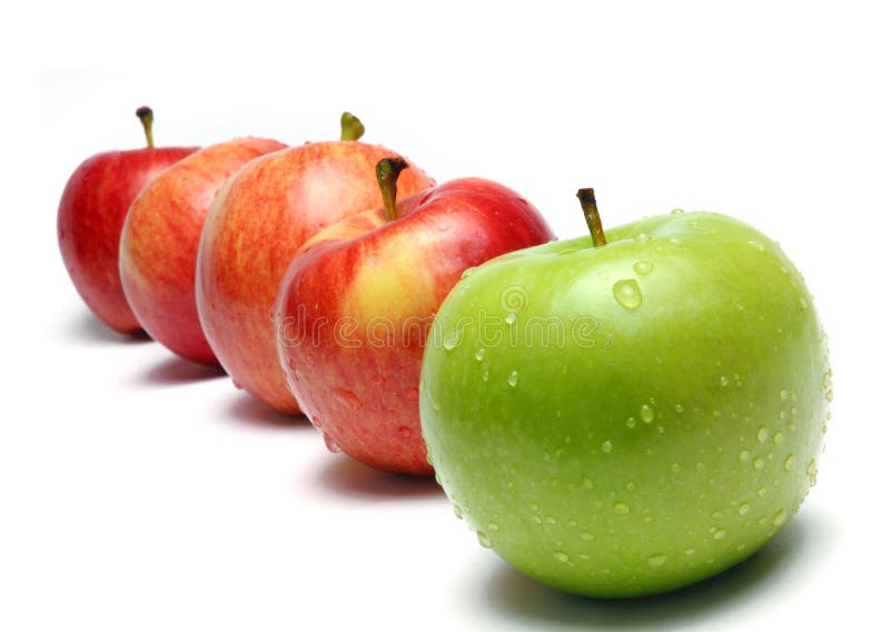 Individual - One Different - Red Apple Stock Image - Image of ...