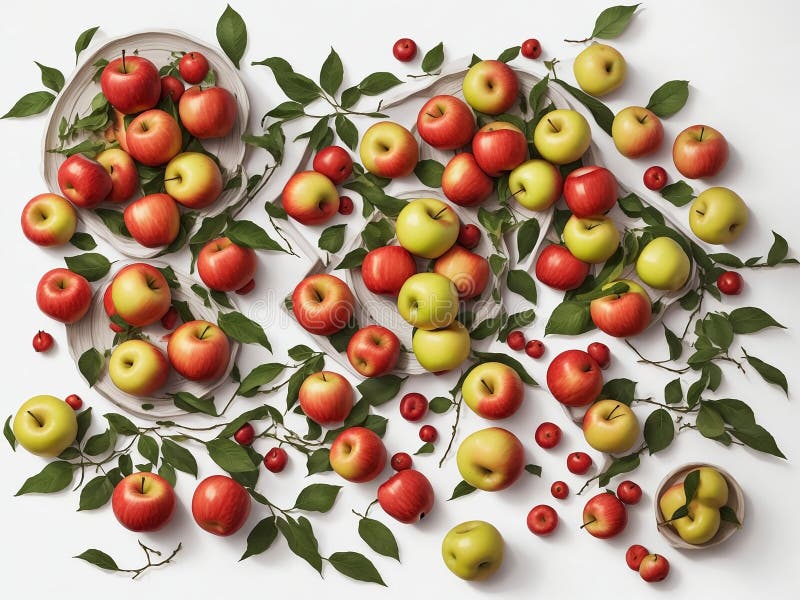 Apple.ai generation stock illustration. Illustration of delicious ...