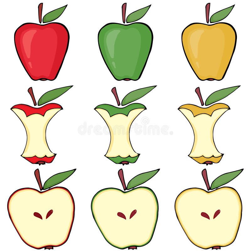 Half Apple Stock Illustrations – 7,427 Half Apple Stock Illustrations ...