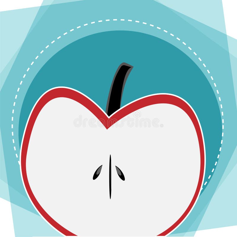 Apple Background Advertising Idea Design Stock Vector - Illustration of ...