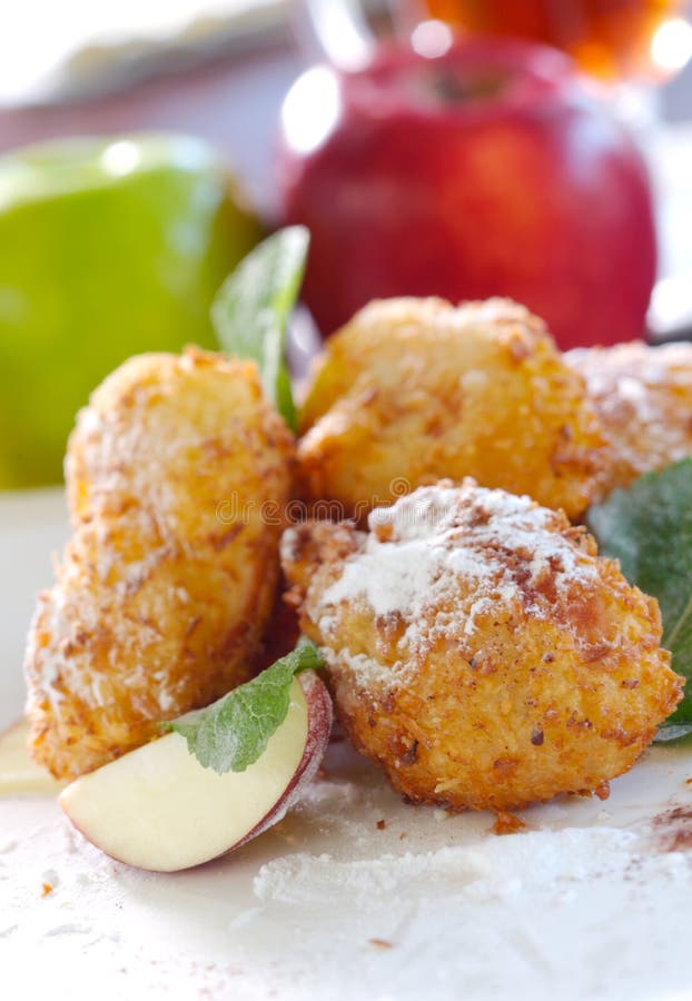 Apple balls with coco stock image. Image of coco, panko - 11834049