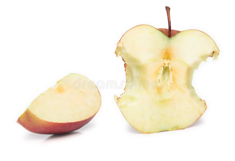 Apple bit stock image. Image of isolated, white, apple - 7351111