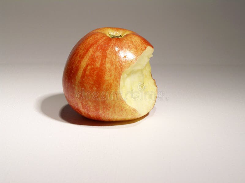 Apple with bite stock photo. Image of apple, temptation - 60830