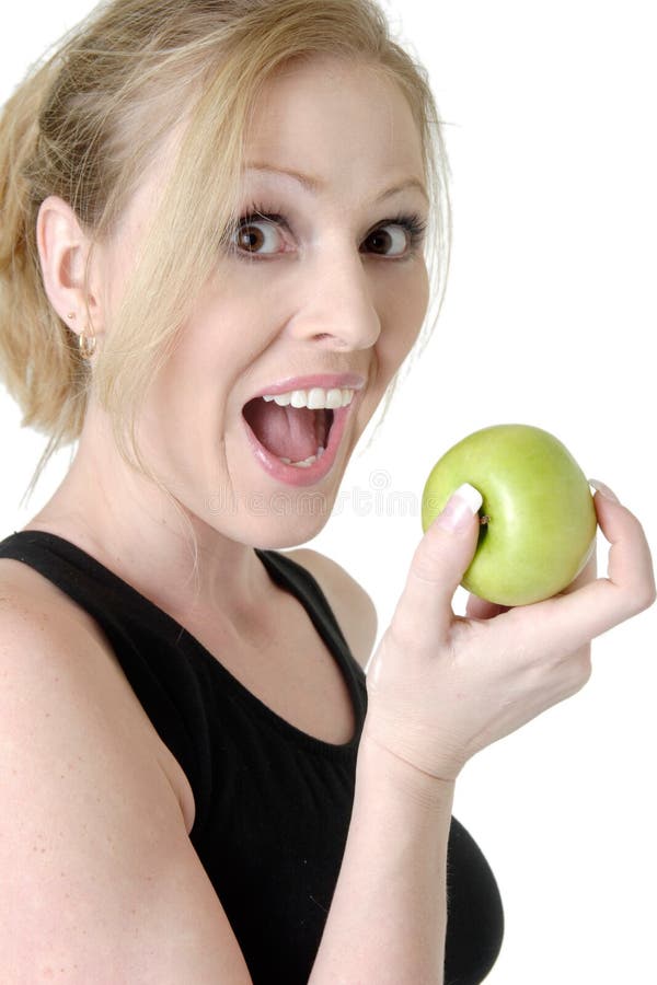 Apple bites stock photo. Image of hunger, friendly, happy - 479892