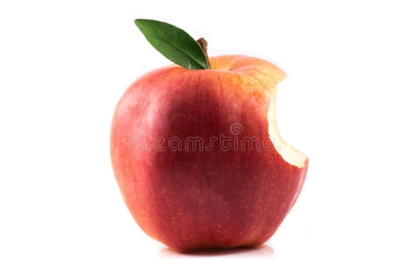 Apple bitten stock photo. Image of tree, grey, sweet - 51812166