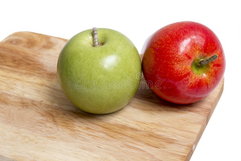 Green Apple and Coffee Break Dessert Stock Image - Image of health ...