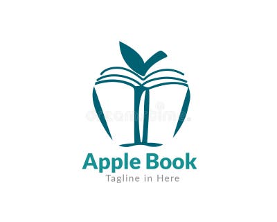 Apple Book Logo Design Inspiration Stock Vector - Illustration of ...
