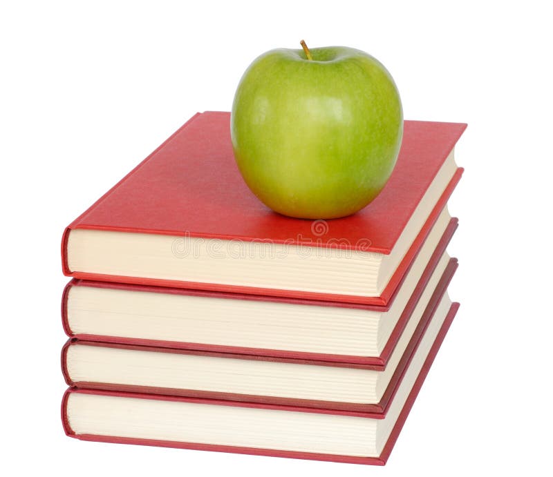 Apple, Old Books and Desk stock image. Image of belt, schoolhouse - 5495965