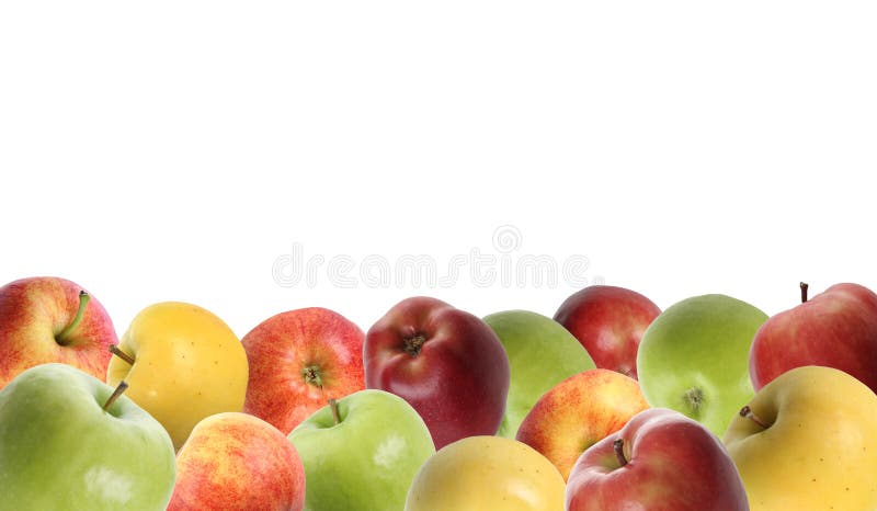Apple border stock photo. Image of orange, nutrition, white - 7138686
